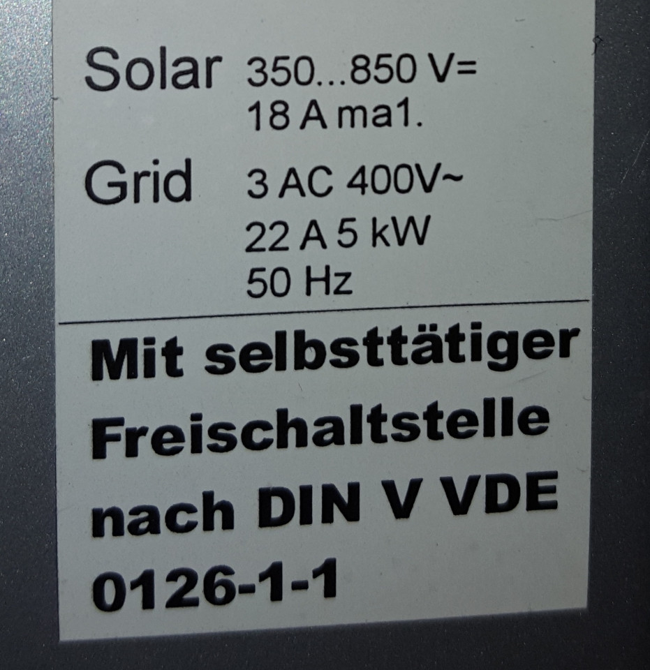 Solar Inverter ongrid Sunways NT6000, 5kW