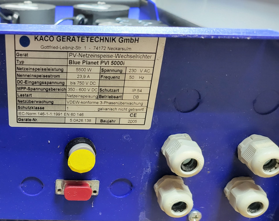 Solar inverter on-grid Kaco Blue Planet PVI 5000i 5.5kW