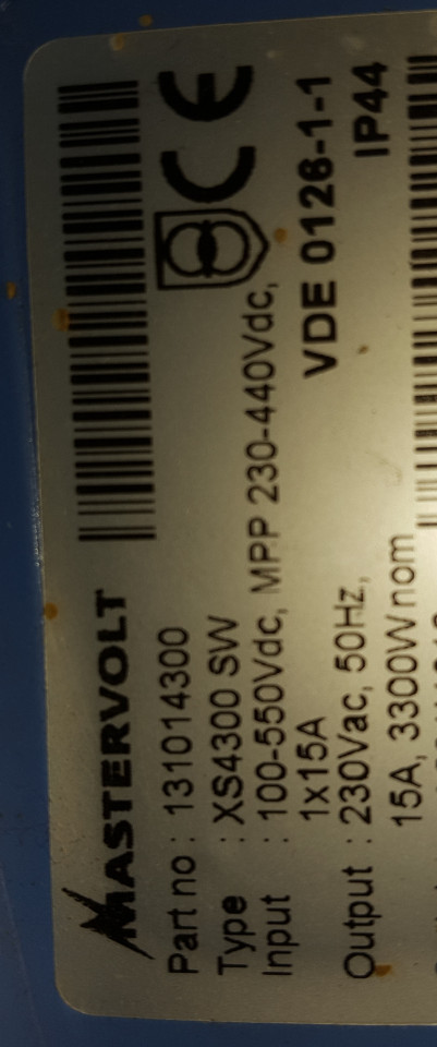 Solar Inverter ongrid Mastervolt XS4300SW, 3kW