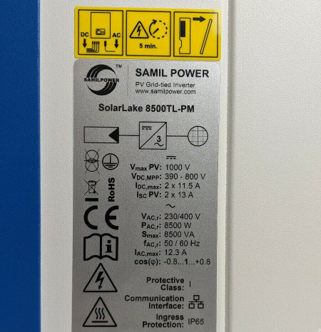 Solar Inverter ongrid Samil Power SolarLake 8.5kW