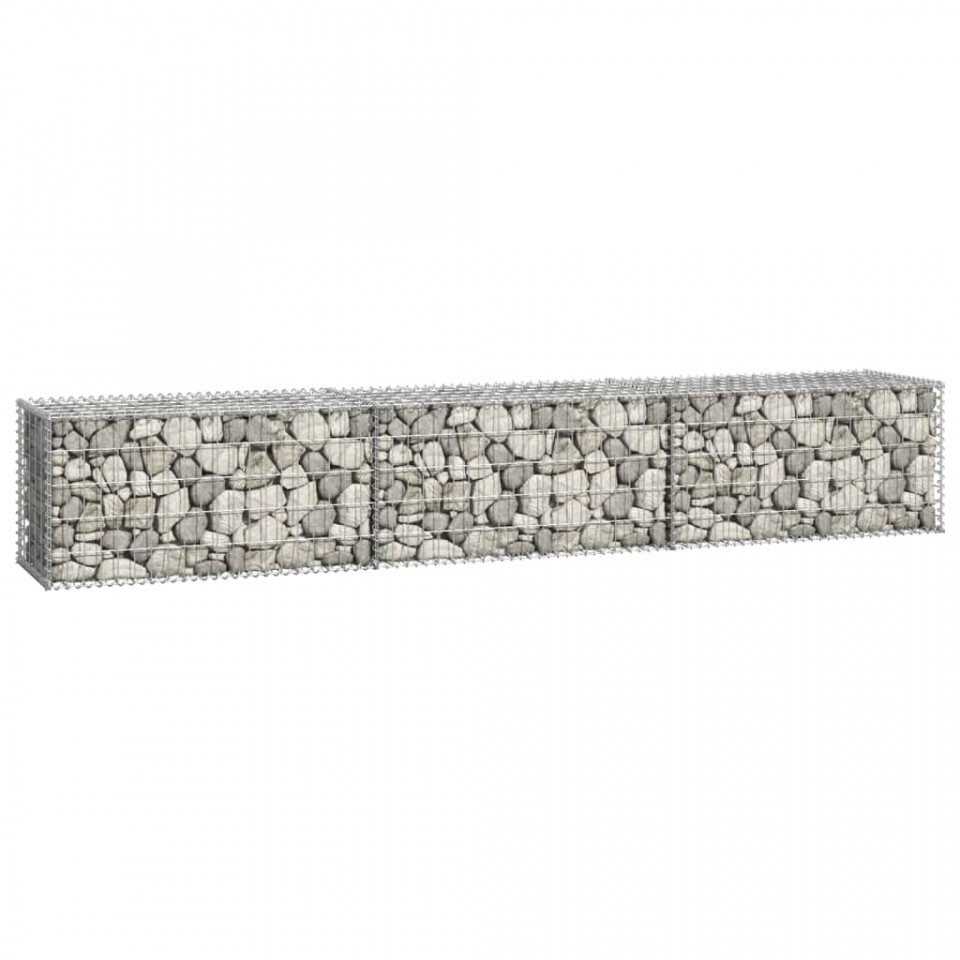 Perete gabion cu capace, 300 x 50 x 50 cm, oțel galvanizat