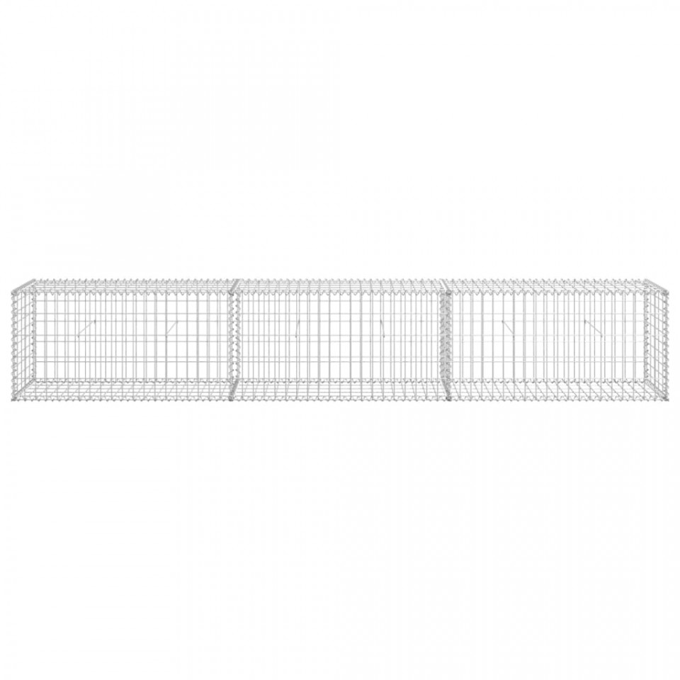 Perete gabion cu capace, 300 x 50 x 50 cm, oțel galvanizat