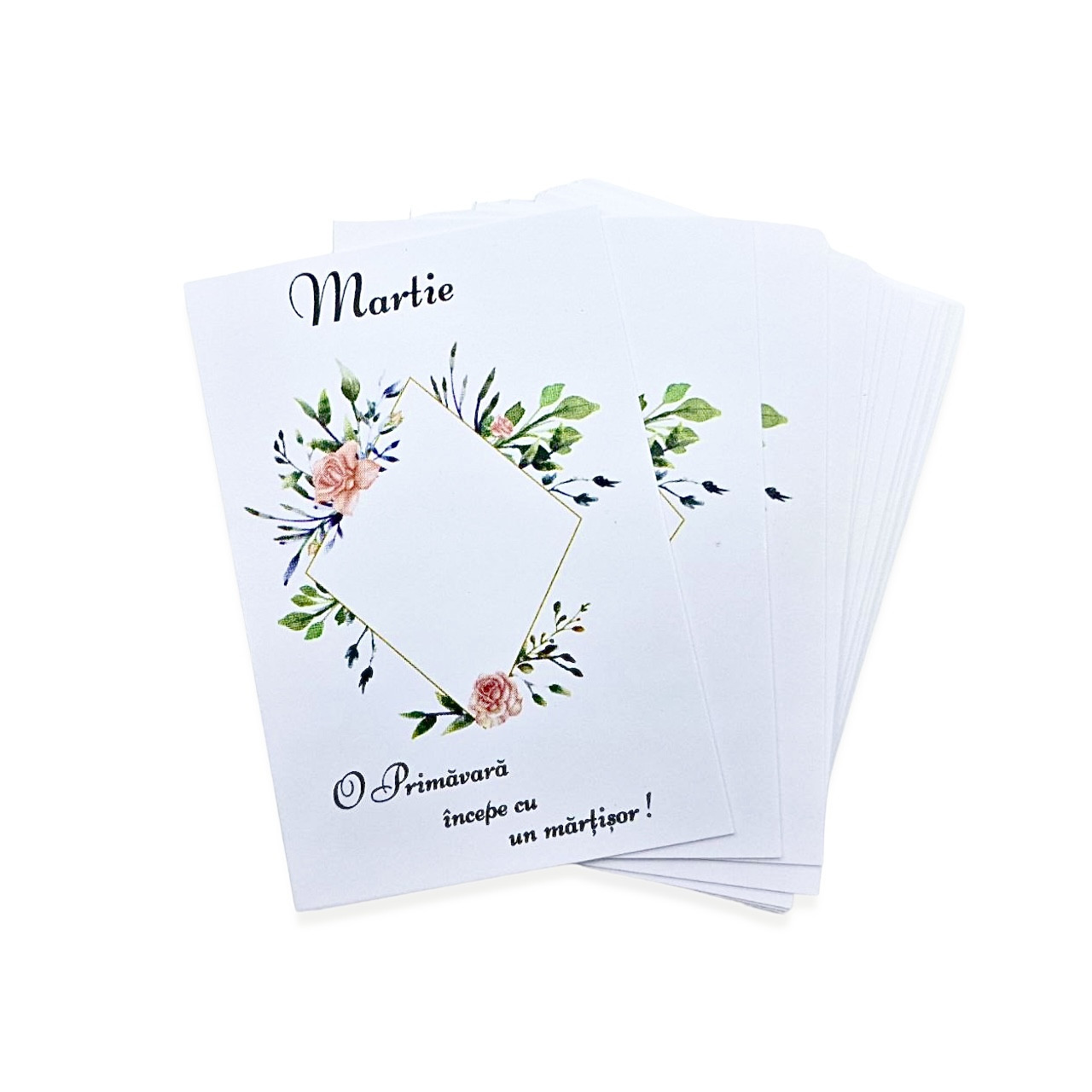Set Martisor 50 ambalaje (carton+folie) 7.5x5cm - model 1