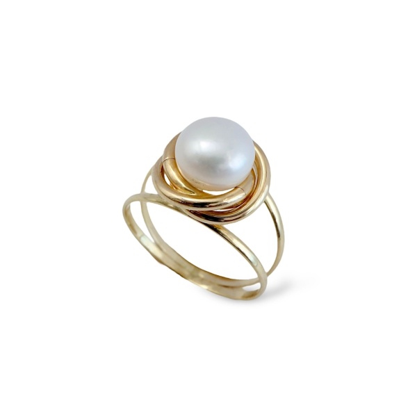 Inel Simply Pearl din Aur 14K
