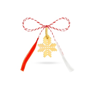 Mărțișor tip Pandantiv - Simbol Traditional Romanesc din Aur