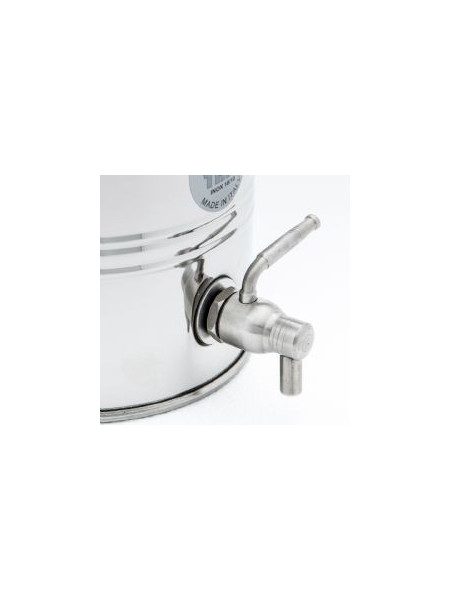 Butoi Inox 3 Litri pentru Tuica, Palinca, Ulei, Lapte, set cu Robinet ...