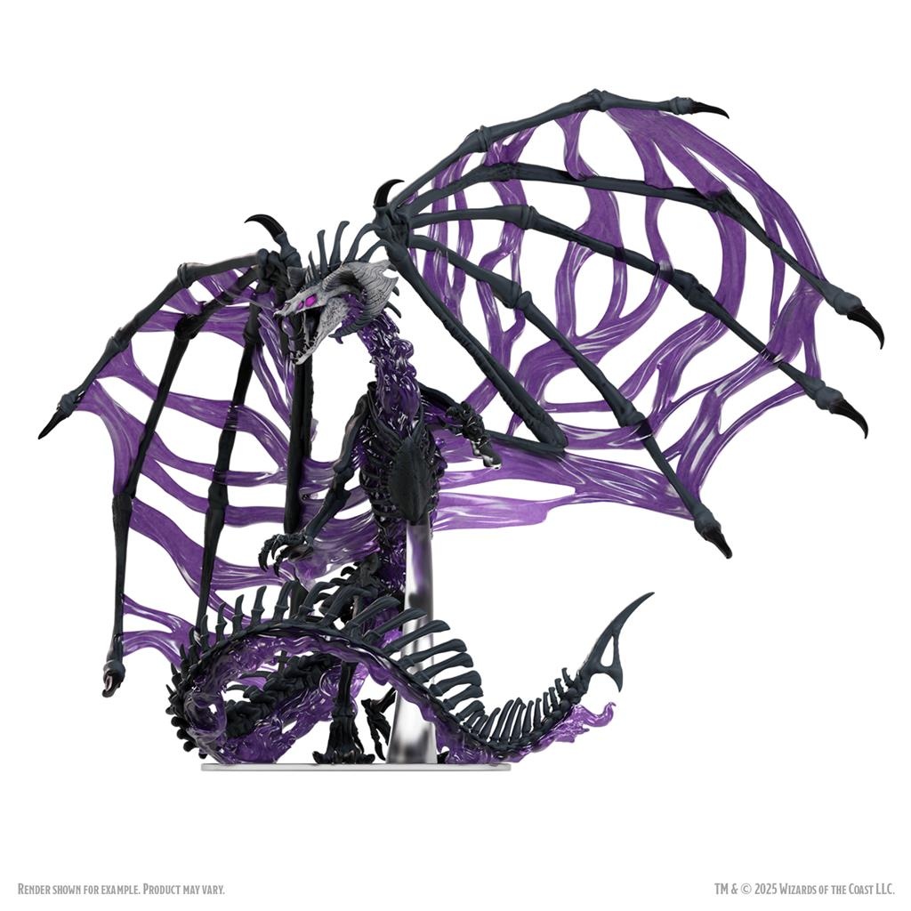 Dungeons & Dragons - Icons of the Realms: Black Dracolich Boxed Miniature