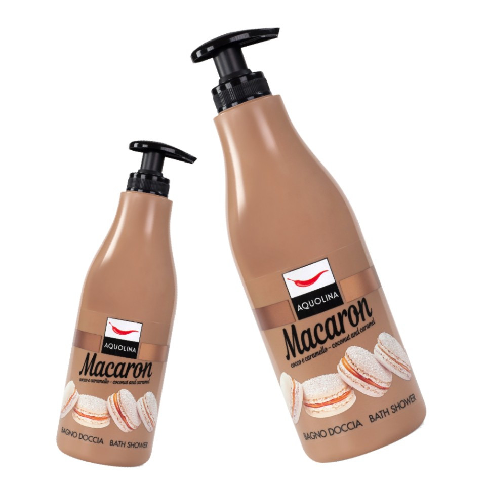Macaron Coconut & Caramel Aquolina gel dus