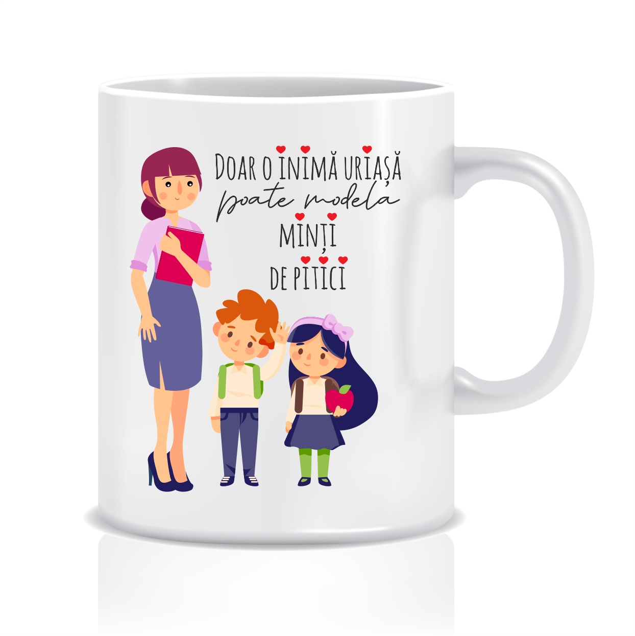 Cana personalizata - Doar o inima uriasa poate modela minti de pitici ...