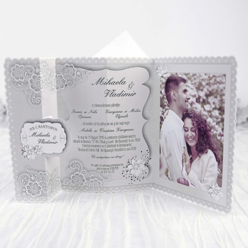 Invitație de nuntă old 39240 – Design clasic și elegant pentru o nuntă ...