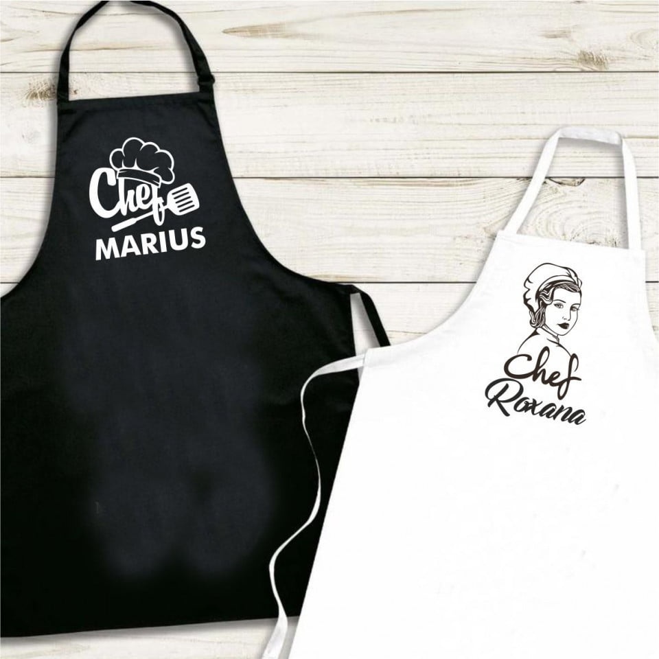 Set de doua sorturi de bucatarie personalizate | Creativ.ro