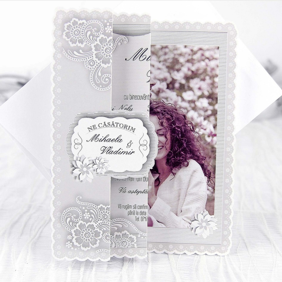 Invitație de nuntă old 39240 – Design clasic și elegant pentru o nuntă ...