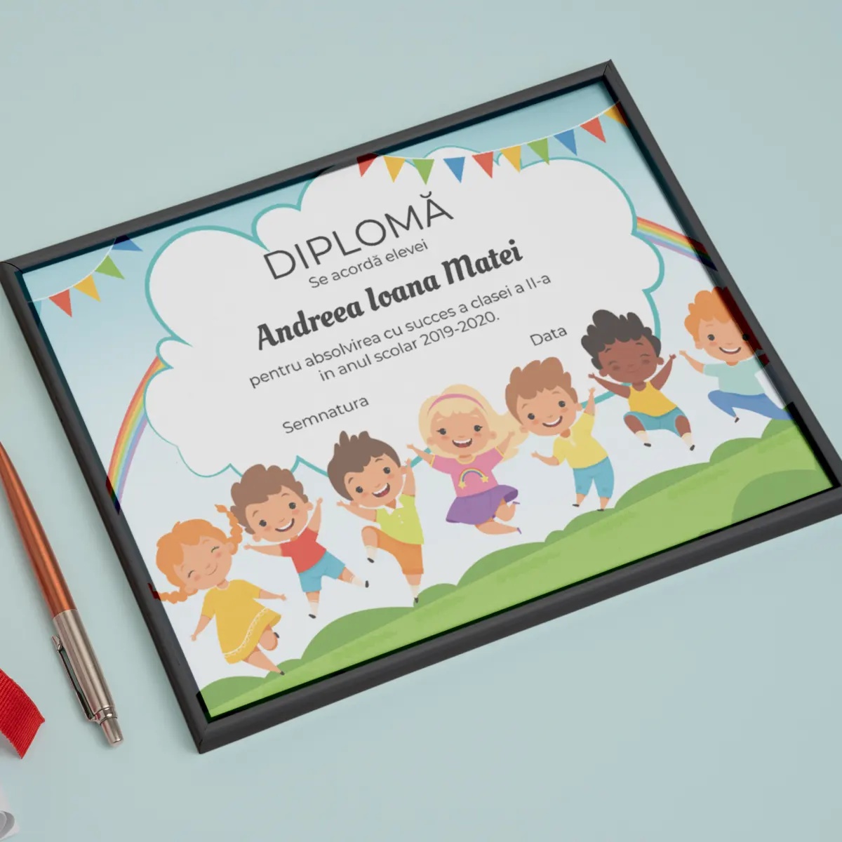 Diploma personalizata pentru la gradinita 2 | Creativ.ro