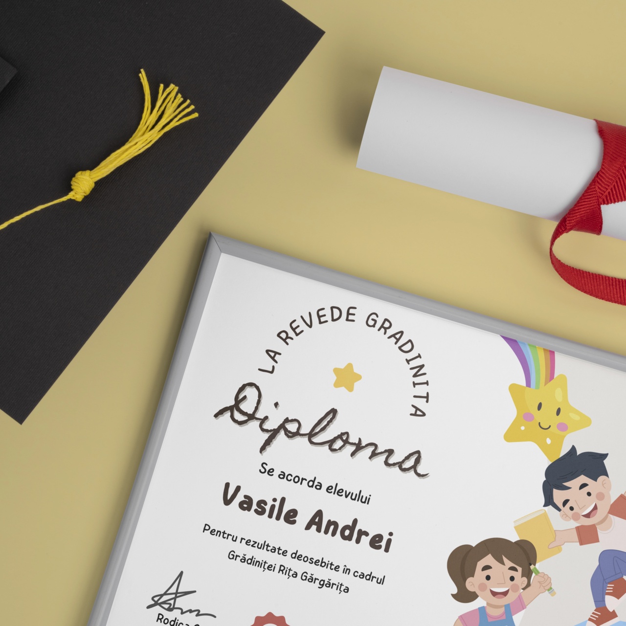 Diploma personalizata La revedere gradinita