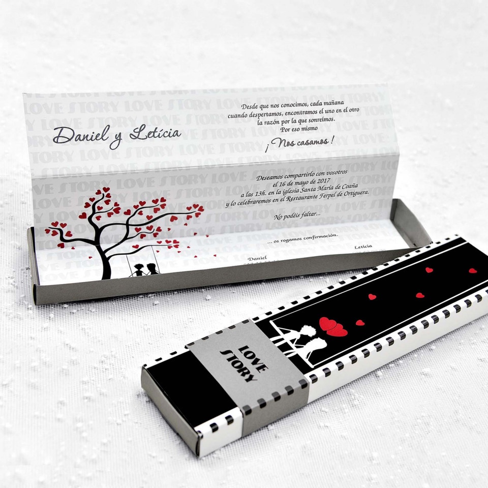 Invitație de nuntă cutie 39116 – Creează o invitație memorabilă și ...