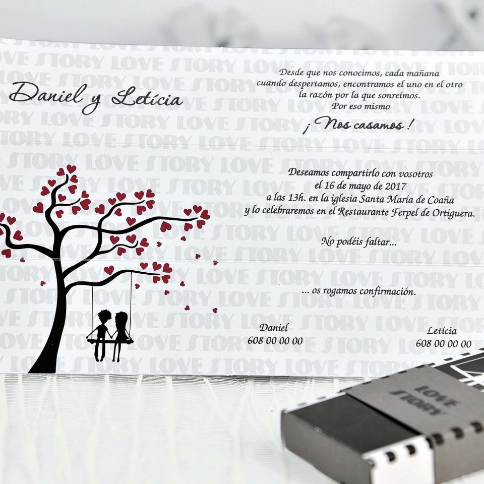 Invitație de nuntă cutie 39116 – Creează o invitație memorabilă și ...