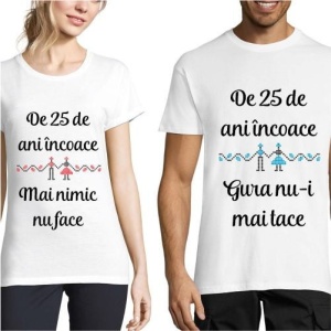 Set de tricouri personalizate Nunta de argint | Creativ.ro