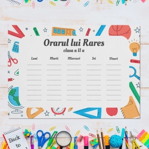 Orar personalizat pentru scoala | Creativ.ro