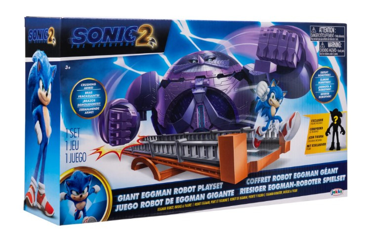 Set de joaca Sonic - Giant Eggman Robot, cu figurina, 6 cm