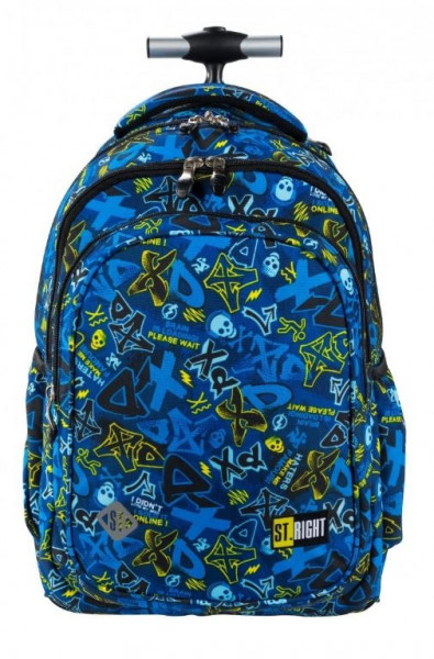 Ghiozdan Troler, St.Majeski, cu Roti de Silicon, Gama St.Right XD ART, TB01