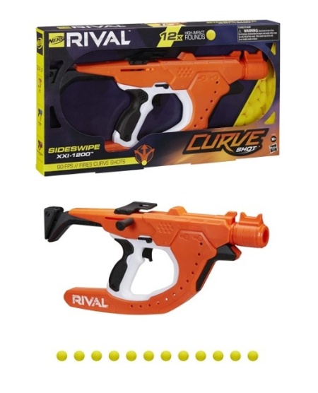 Blaster Nerf Rival Curve Shot - Sideswipe XXI-1200, 12 proiectile
