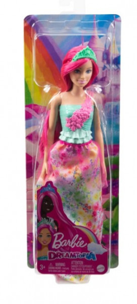 Papusa Barbie Dreamtopia - Printesa cu par roz