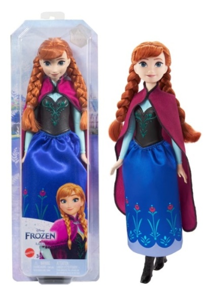 Papusa Disney Frozen II - Anna cu codite, 29cm 3+ani