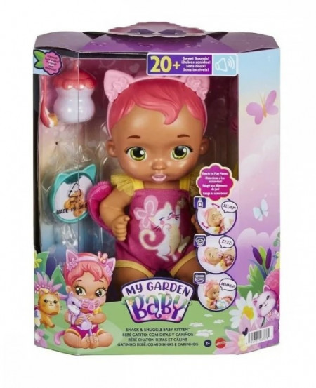 Papusa Mattel, 20 de sunete, +2 ani, Baterii incluse, Roz