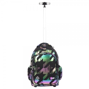 Ghiozdan Troler, St.Right, Roti Silicon, Impermeabil, Colectia Holo ...