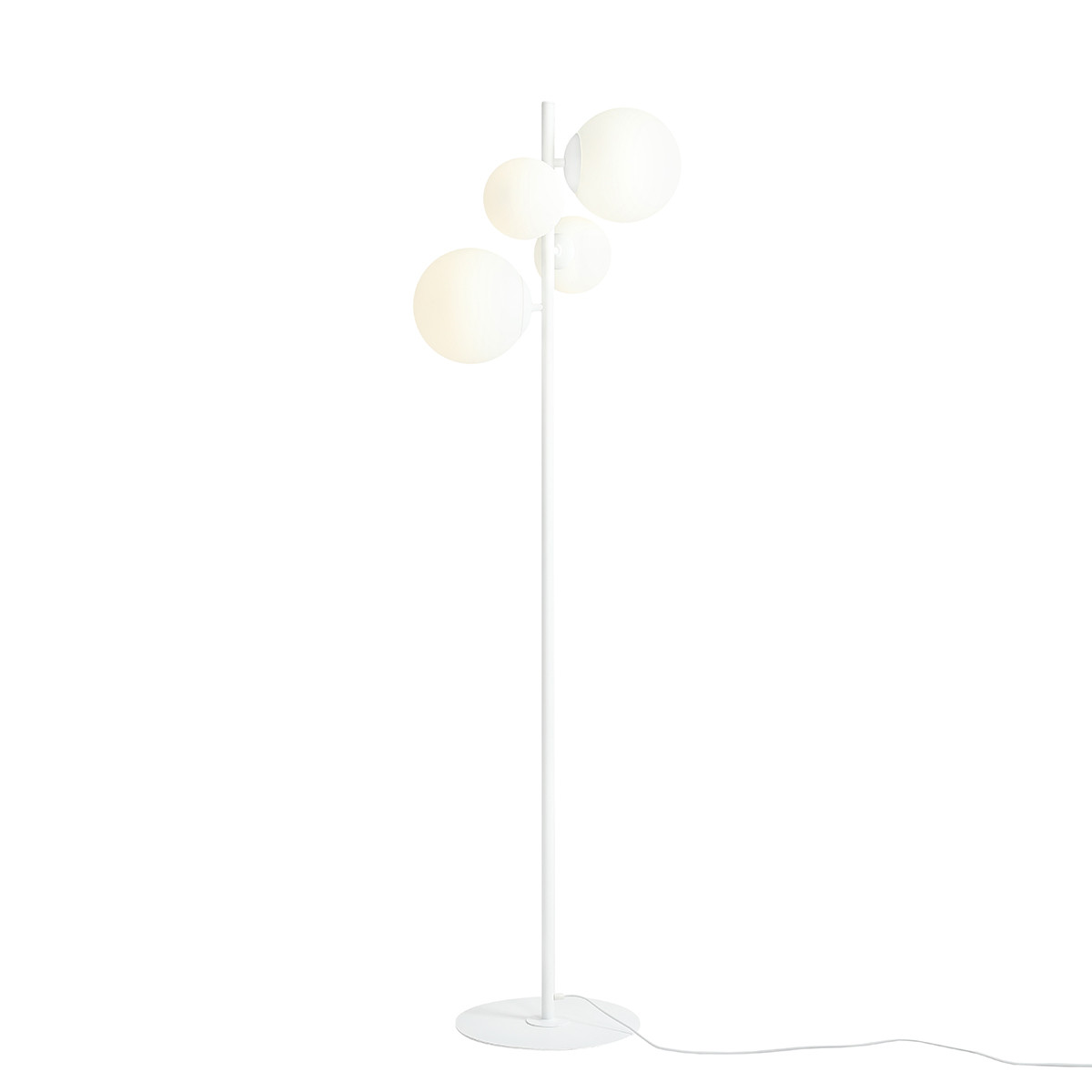 Lampadar Bloom 2xE14+2xE27 metal/sticla alb Aldex - Luminoteca.ro ...
