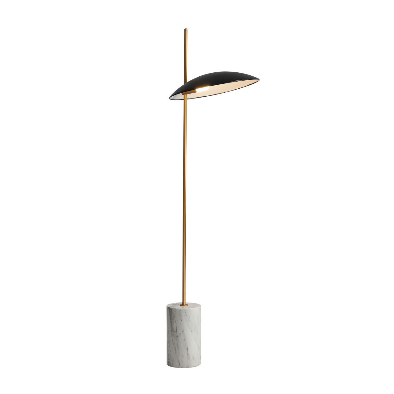 Lampadar Vilai LED 4W 400 lumeni metal/marmura negru/auriu/marmurat ...
