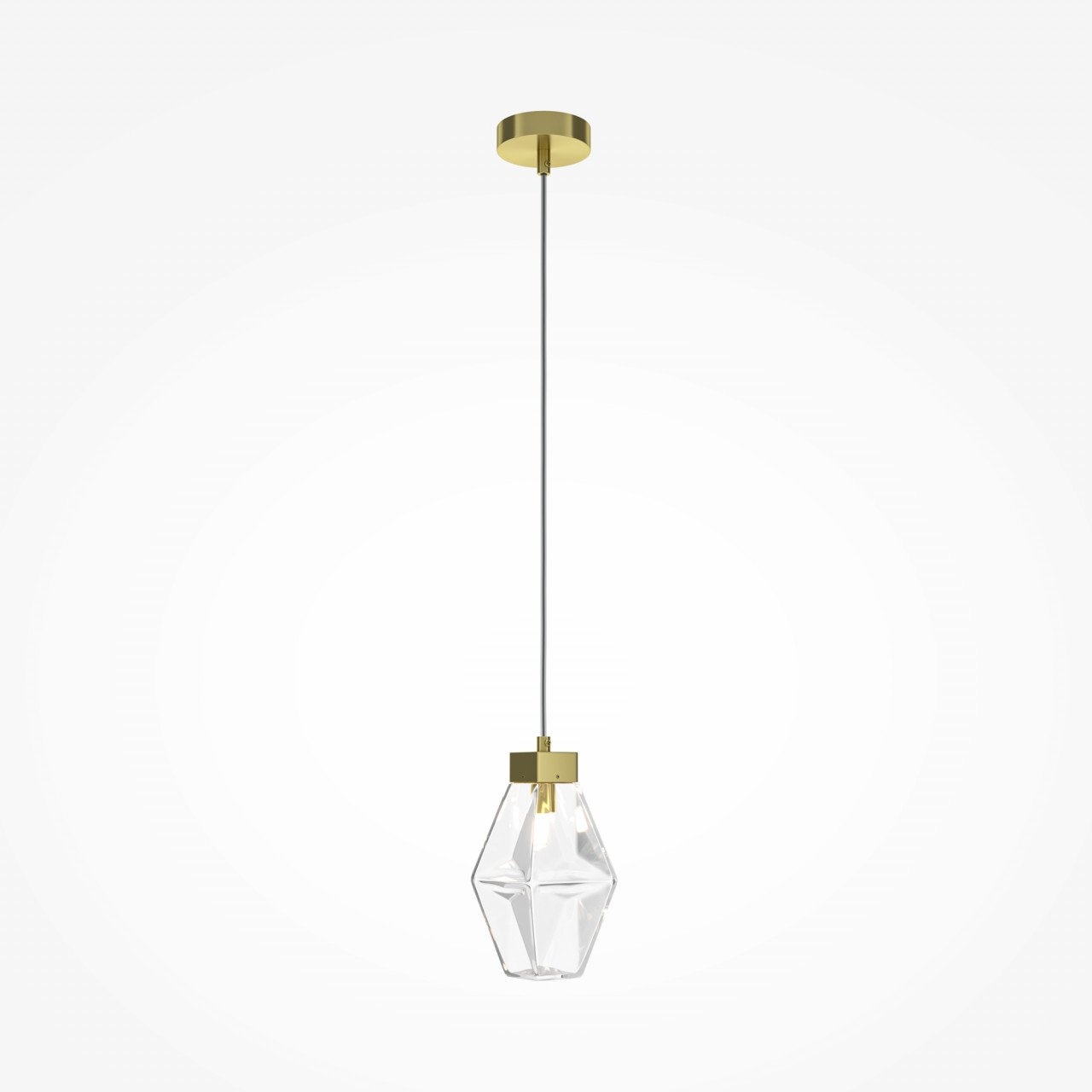 Pendul Coctail time 1xG9 metal/sticla auriu/transparent Maytoni ...