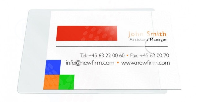 Buzunar autoadeziv pt carti vizita 60x95 10/set Probeco