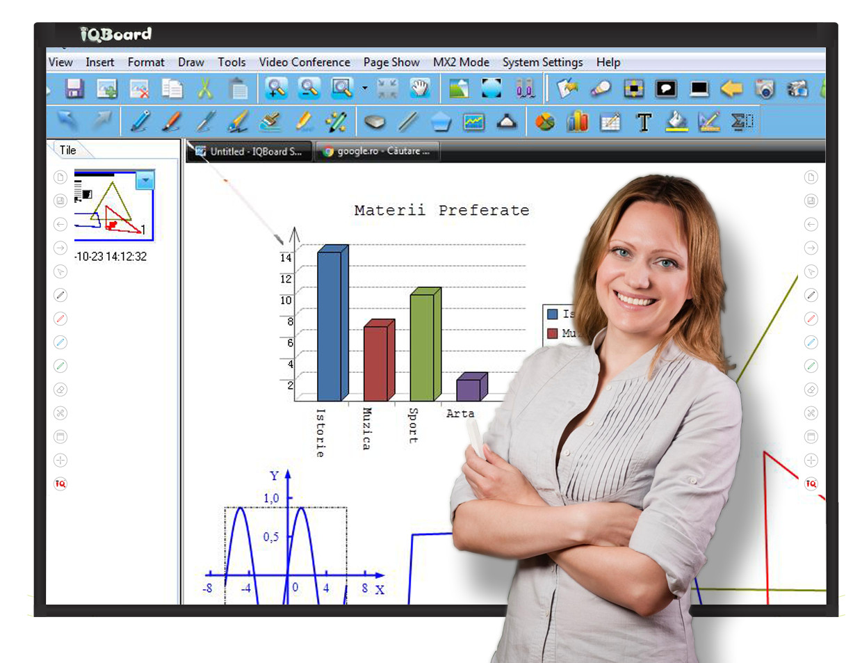 Tabla Interactiva+Pachet Interactiv EDU Profesional SONY UST 82" | 208 cm