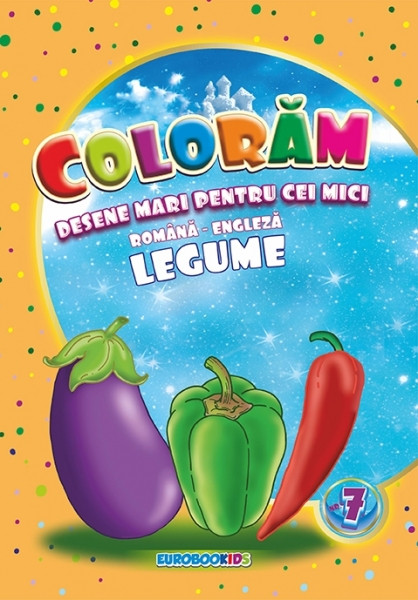 Carte de colorat - Desene Legume