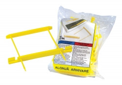 Alonja mare capacitate 25buc/set Dossy-Fix plastic - GALBEN