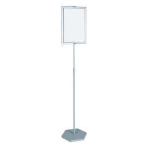 Display pt. afisare A4 cu stand si rama din aluminiu, Bi-Office