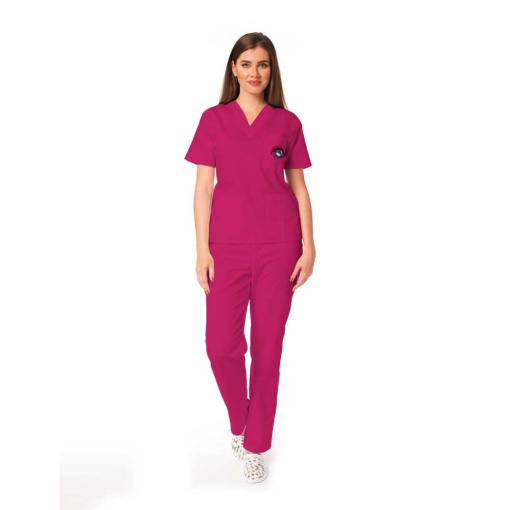 Uniforma medicala KULT cu bluza si pantaloni pentru oftalmologi femei ...