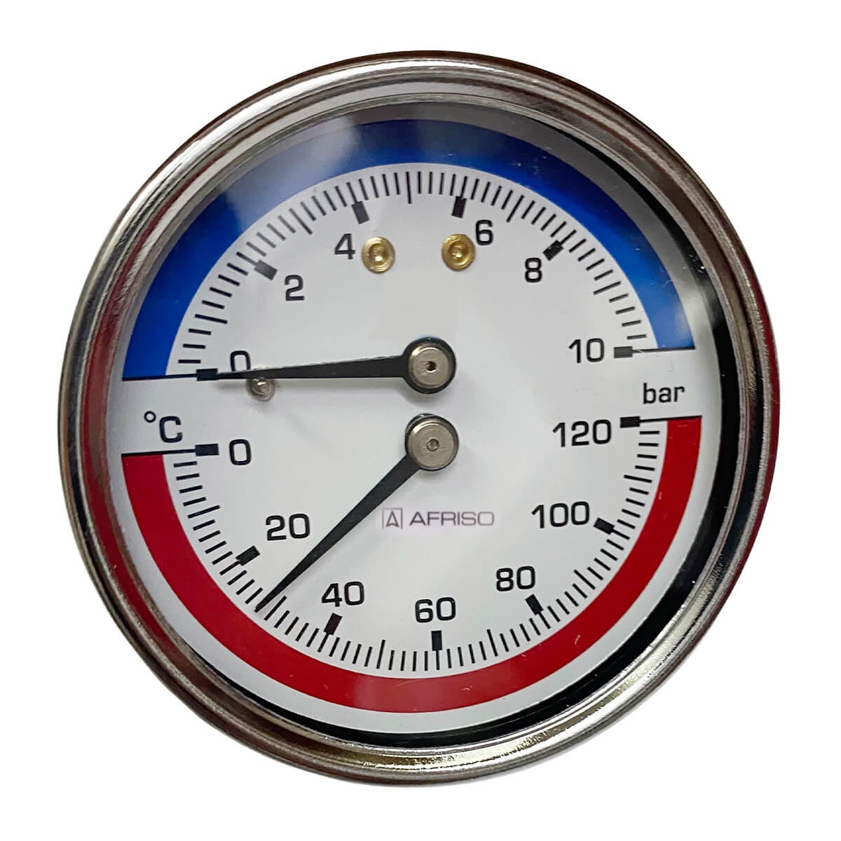 Termomanometru axial Afriso TM80 10 bar 0/120²C | ITechSol