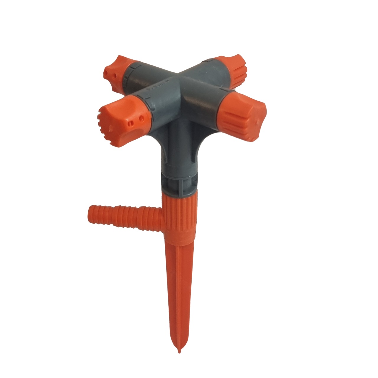 Aspersor Rotativ din PVC cu 4 Brate si Pivot pentru Acoperire Uniforma ...
