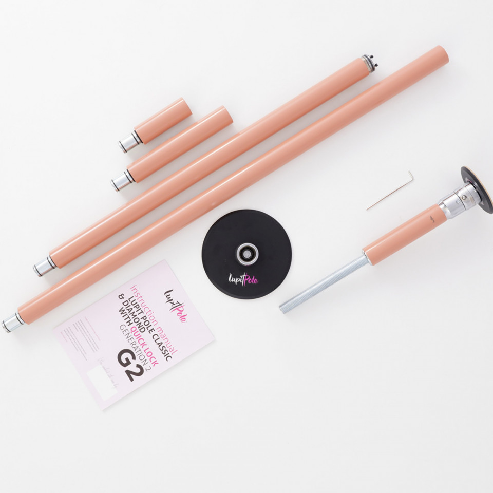 Palo LUPIT CLASSIC G2 con Quick Lock colore DESERT FLOWER 45MM - dettagli prodotto Poledance