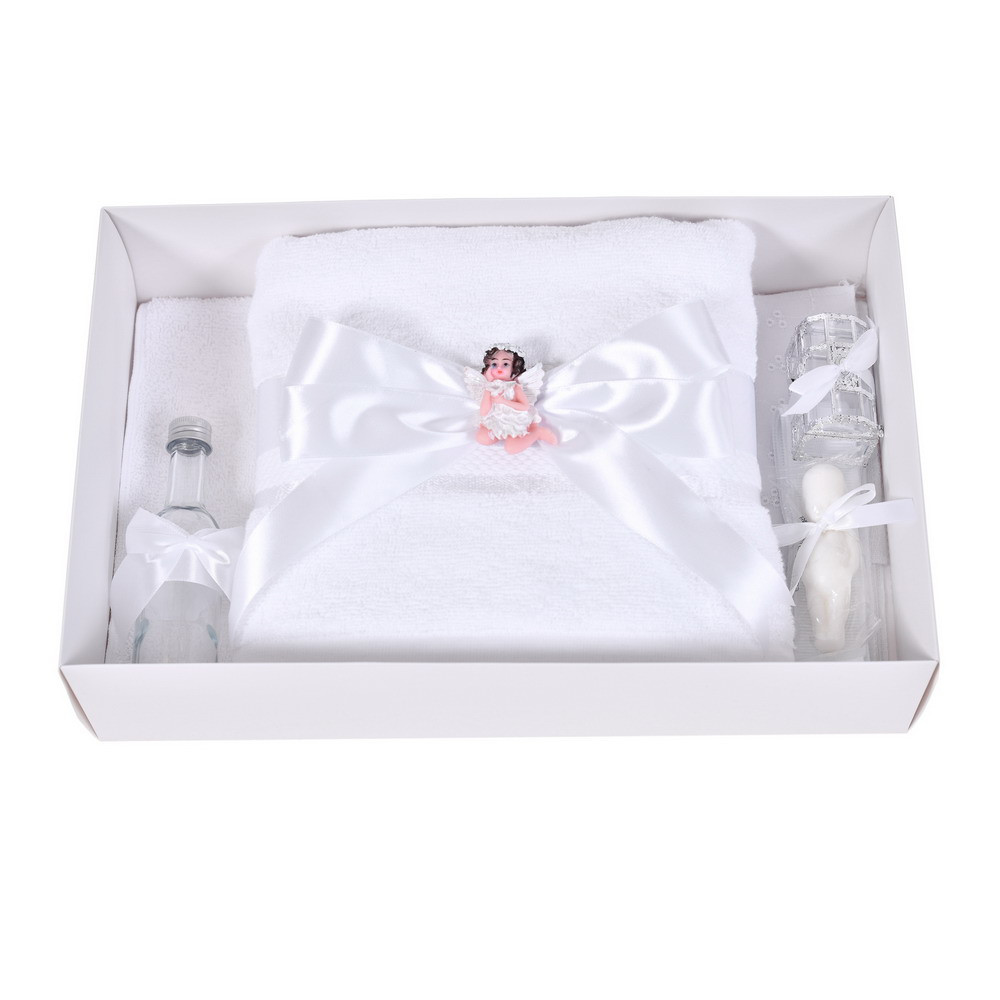 Trusou botez funda alba diafana si ingeras, Denikos® C9318