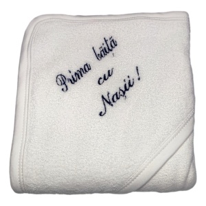 Set prima baita cu nasii, set baita dupa botez, bleumarin, Denikos NK85