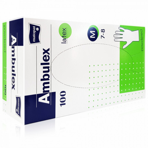 Manusi Latex Examinare si Protectie Pudrate Ambulex® Matopat® 100 Buc