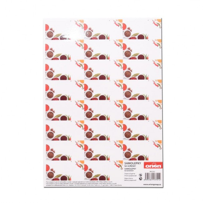 Etichete adezive Condimente, Set 23 etichete autoadezive, Orion, Alb ...