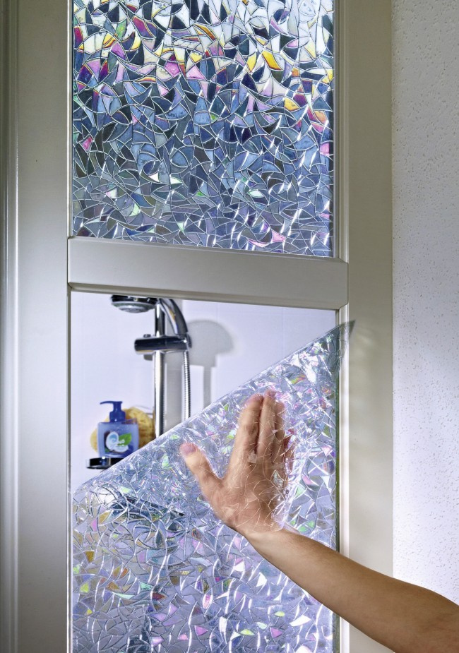 Autocolant geamuri protectie vizuala, FOLIE DECORATIVA FEREASTRA