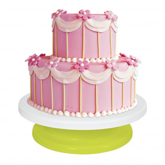 Platou rotativ pentru ornat tort. Suport rotativ decorare, servire ...