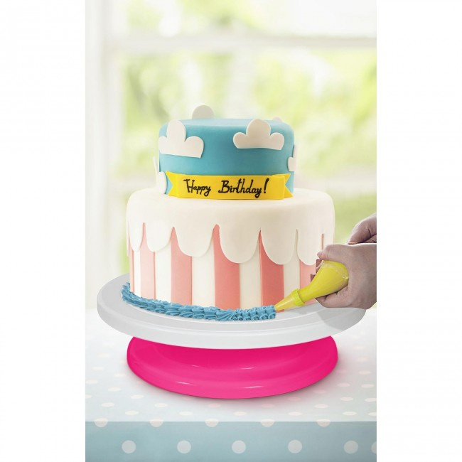 Platou rotativ pentru ornat tort. Suport rotativ decorare, servire ...