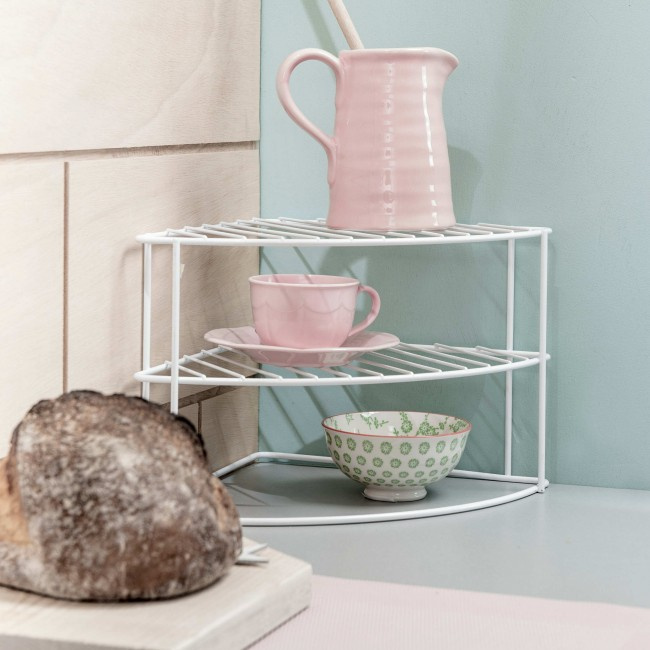 Raft metalic de colt depozitare bucatarie