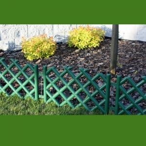 Gard de gradina din plastic-3,5 m, verde